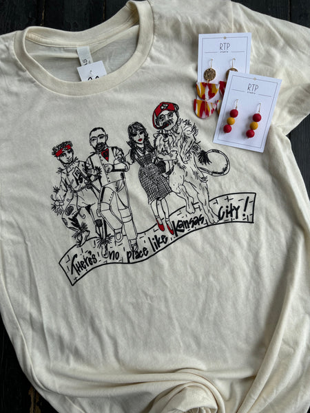 Chiefs/Wizard of Oz Crew Shirt – Junque Drawer Studio