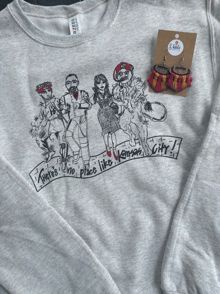 Chiefs/Wizard of Oz Crew Sweatshirt – Junque Drawer Studio